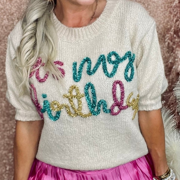 BiBi | Sweaters | Its My Birthday Sweater | Poshmark
